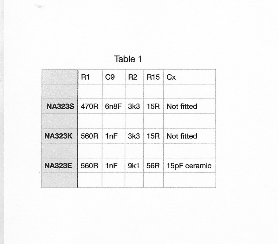 Naim NA323 Component changes — Postimages