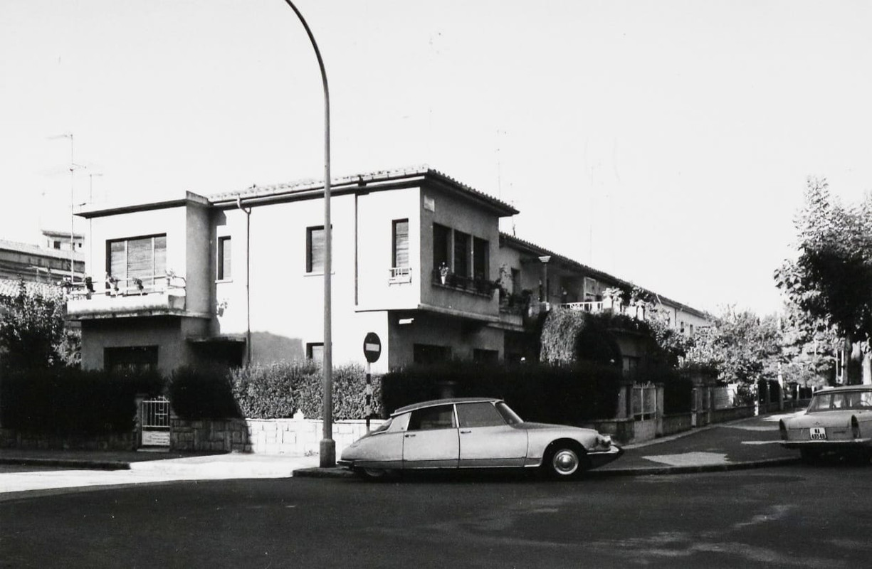 Calle Aralar con Castillo de Maya en 1972 — Postimages