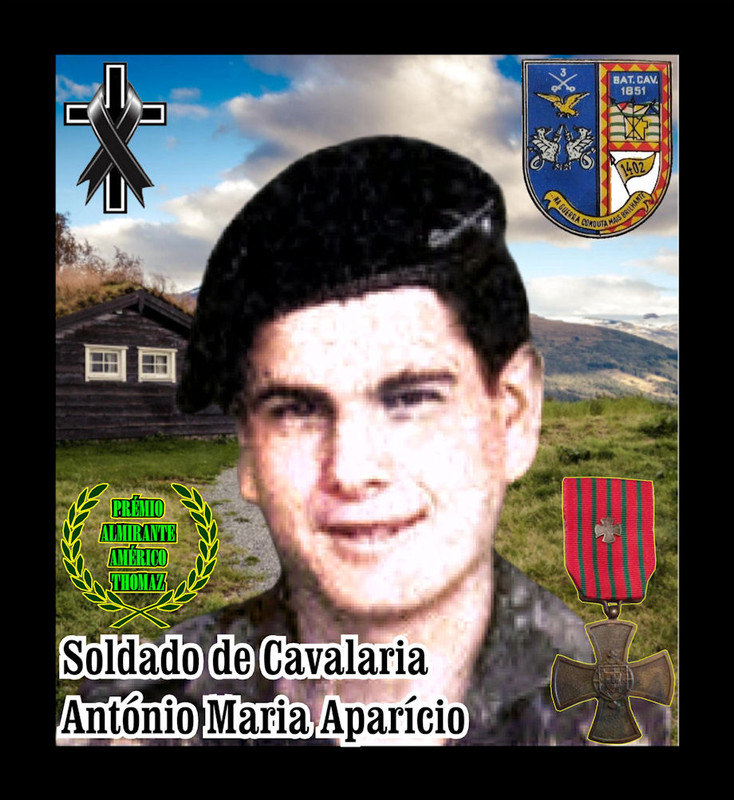 HONRA E GLÓRIA: António Maria Aparício, Soldado de Cavalaria, da CCav1402/BCac1851: Cruz de ...