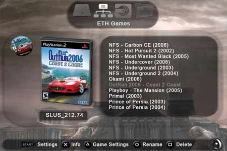 PS2 - OPL 0.8 (CHILDPROOF) Boot from APPS Menu for OLDER Emulators ...
