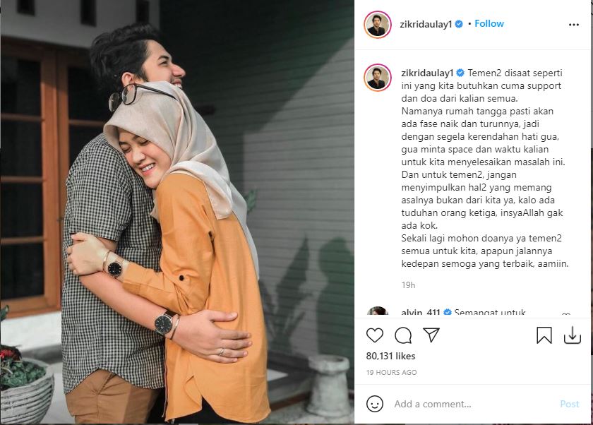 Henny Rahman Unggah Foto Lepas Hijab, Intip Momen Kemesraan Zikri ... Henny Rahman Unggah Foto Lepas Hijab, Intip Momen Kemesraan Zikri ...