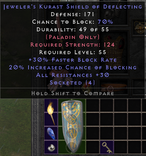 Jksod 30@ == Jeweler's Kurast Shield Of Deflecting - Topic - d2jsp