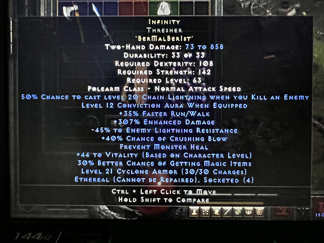 Infinity Thresher & Infinity Cv - Topic - d2jsp