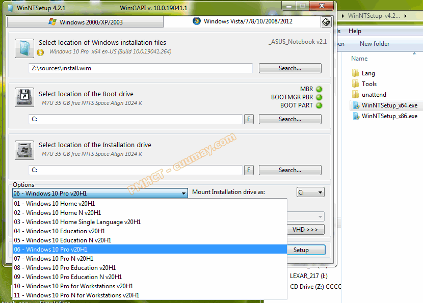 Chia sẻ - WinNTSetup by JFX (lastest version) - Công cụ cài đặt WinXP ...