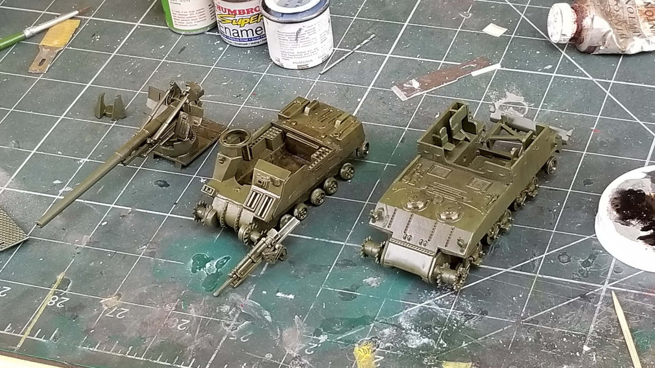 Double Trouble. PK89 Priest and PK86 M40 Long Tom FINISHED - Matchbox ...