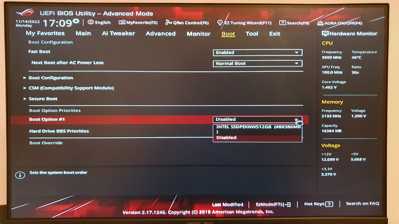 Bios different after Blue screen restart : r/buildapc