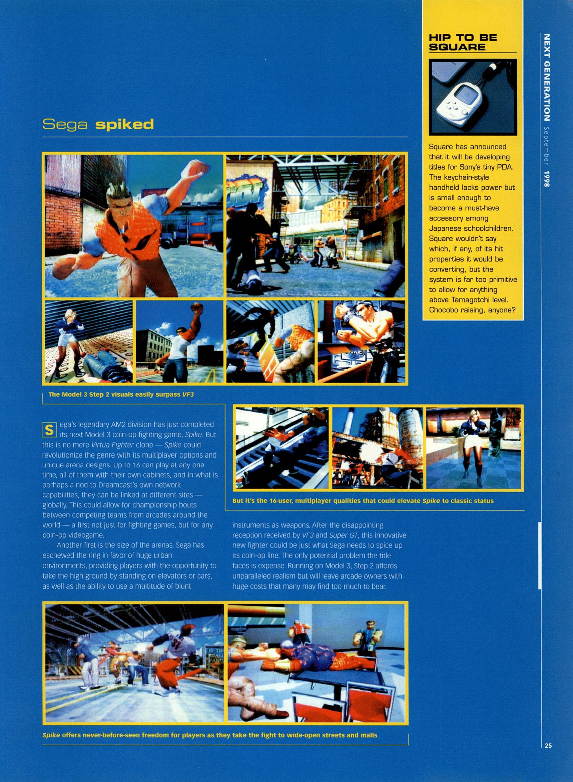 SEGA's SpikeOut: Digital Battle Online - 1998 3D beat 'em up arcade ...