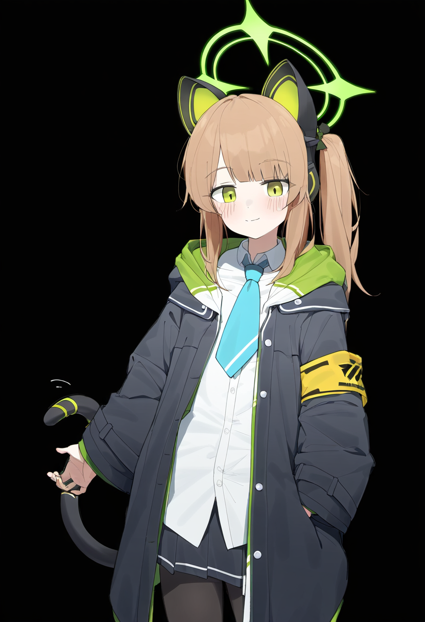 1girl, {midori (blue archive)}, ump45 (girls' frontline) cosplay, blue ...