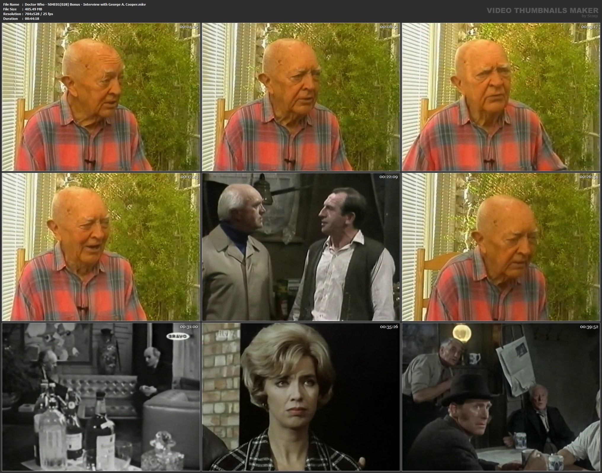 Doctor Who S04 E01(028) Bonus Interview with George A Cooper mkv ...