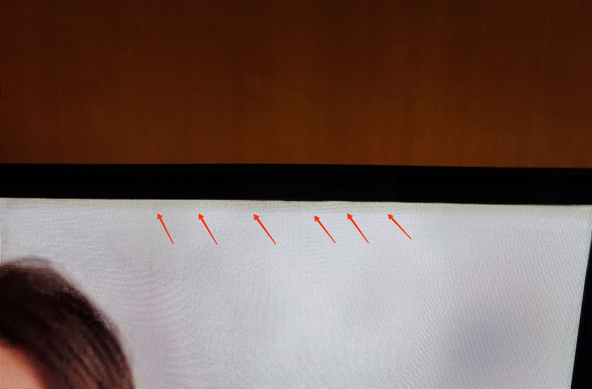 Sony A80J - Darker border/strip just below real border : r/OLED