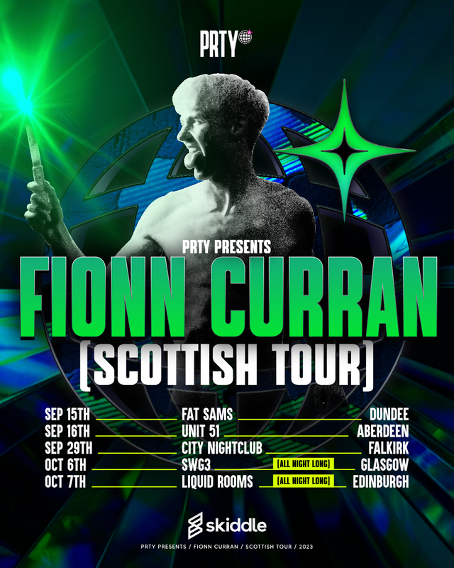 Irish techno’s Fionn Curran tours Scotland this Sep/Oct | Skiddle