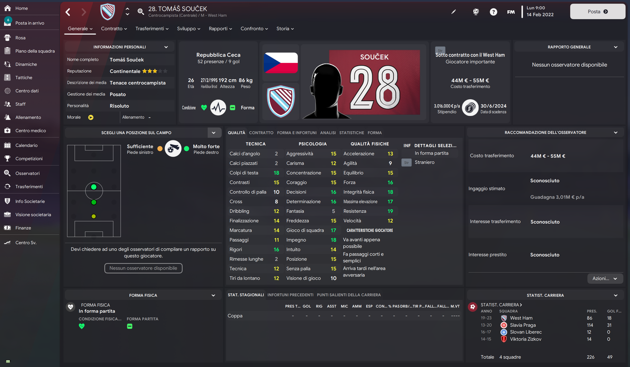 Tomáš Souček Profilo 2 — Postimages