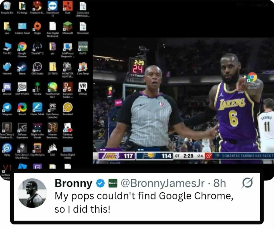Bronny is wild for this