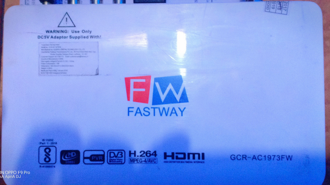 Good News - Bought New Fastway HD Box. | DreamDTH Forums