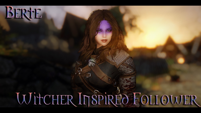 Berte - A Witcher Inspired Follower at Skyrim Nexus - Mods and Community