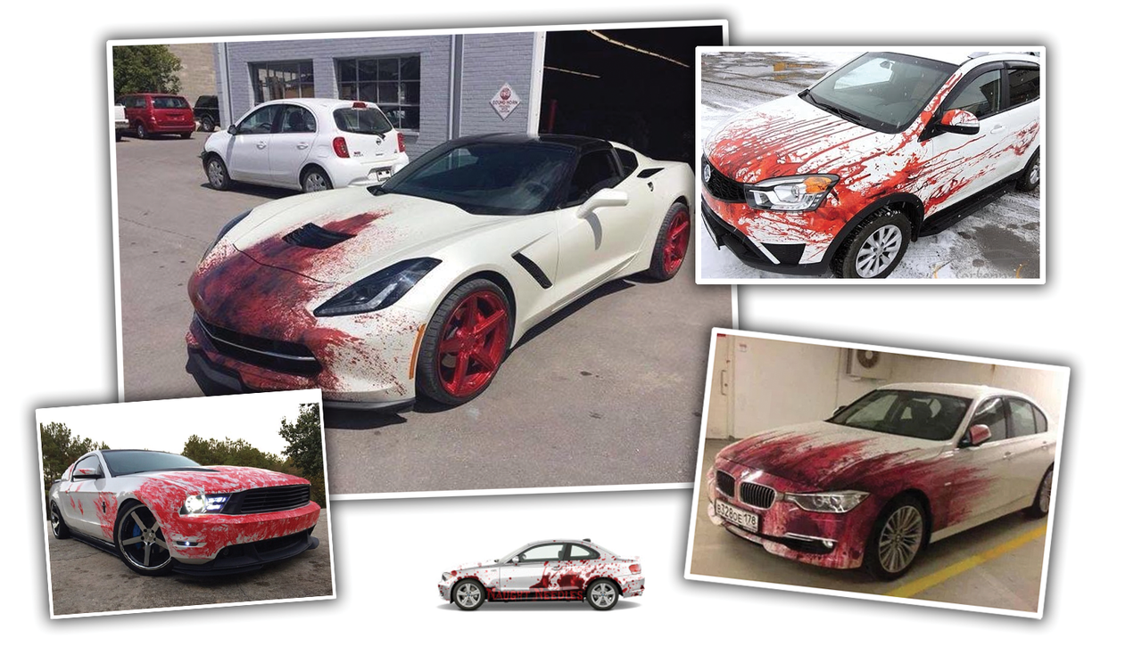 Blood Splatter Wrap for your Car | Ford Shelby GT500 Forum