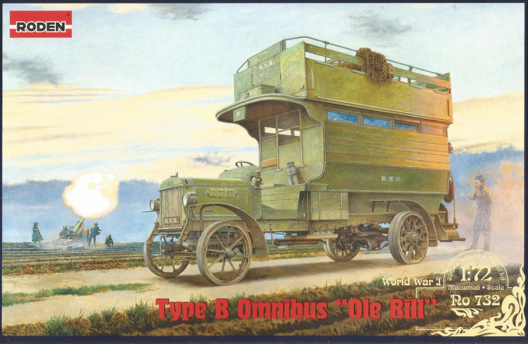 Roden 1/72 WW1 B Type Bus Pigeon Loft