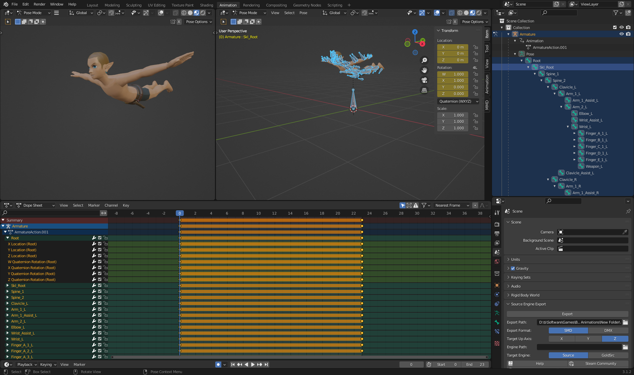 How can I make new Player Animations for Link? [The Legend of Zelda: Breath of the Wild (WiiU ...