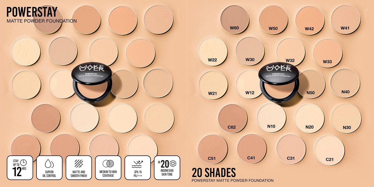 Jual Make Over Powerstay Matte Powder Foundation di Seller Elisabethme ...