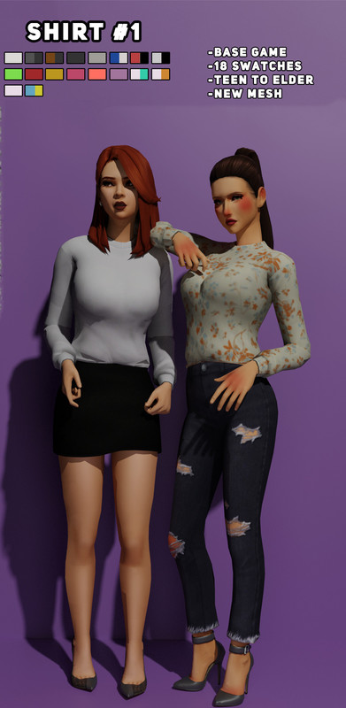 Basic Shirt - The Sims 4 Create a Sim - CurseForge