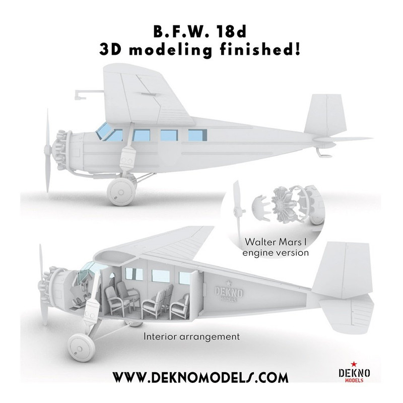 1/72 - Bayerische Flugzeugwerke (BFW)/Messerschmitt M18d resin & 3D ...