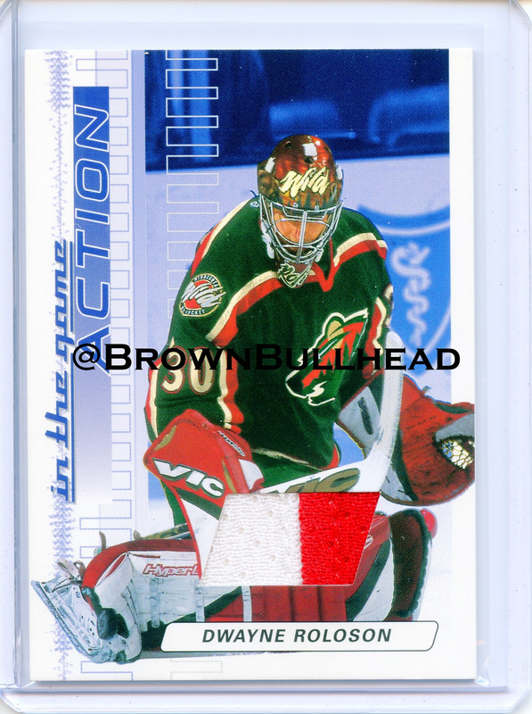 2003 04 ITG Action Jerseys M 114 [ Dwayne Roloson] [ Minnesota Wild ...