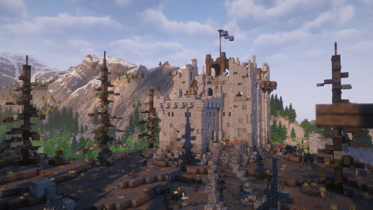 Dunwick Ruins - Realistic Medieval Kingdoms Outpost | Medieval Unlimited Server Minecraft Map