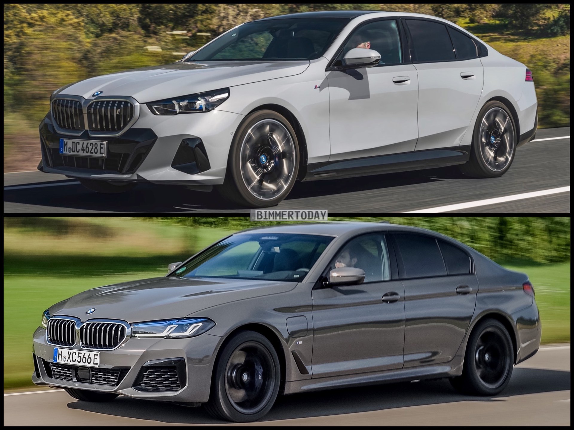 Bild Vergleich BMW 5er G60 Limousine i5 G30 LCI 2023 02 — Postimages