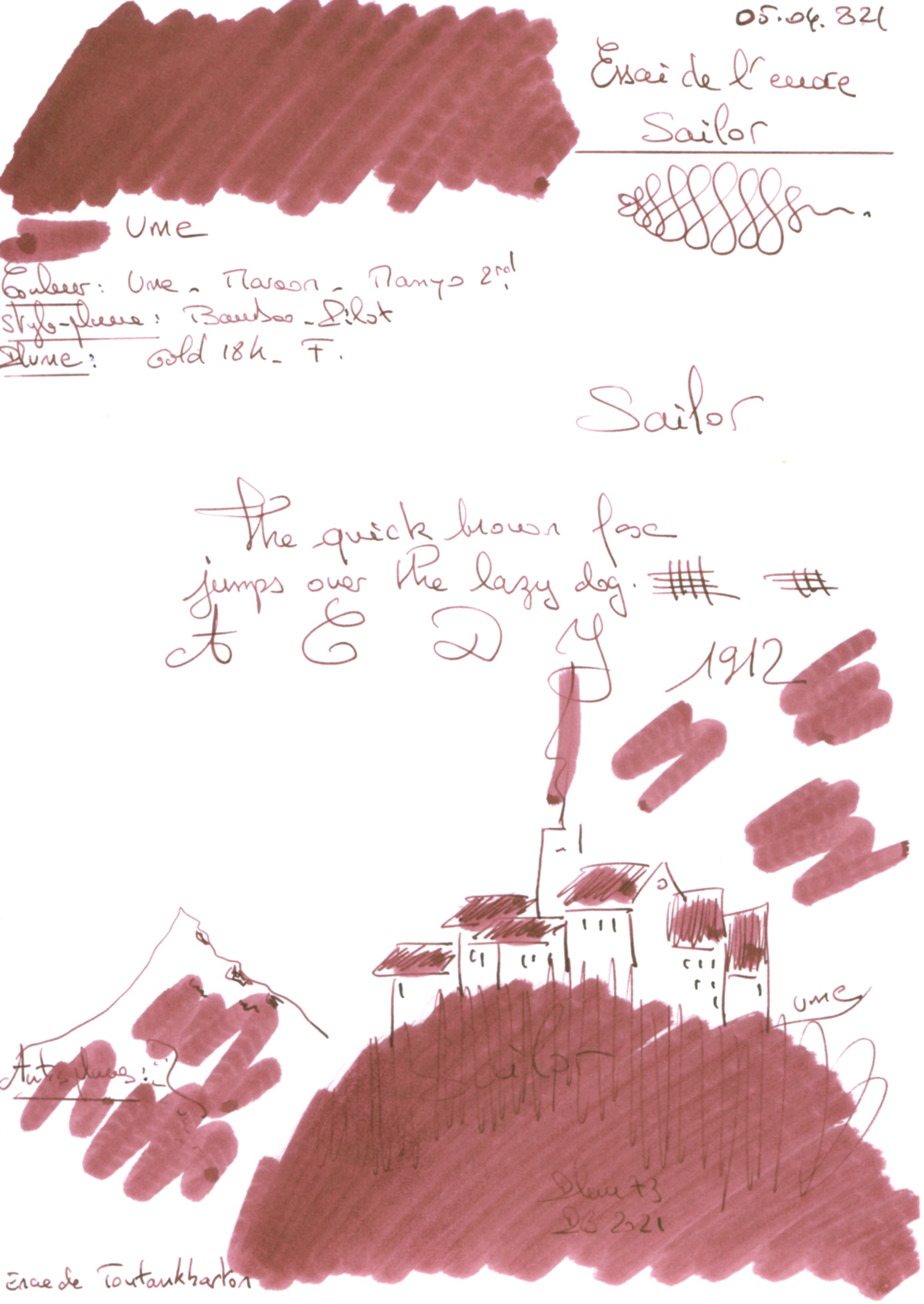 Ume Ink Sailor Manyo — Postimages