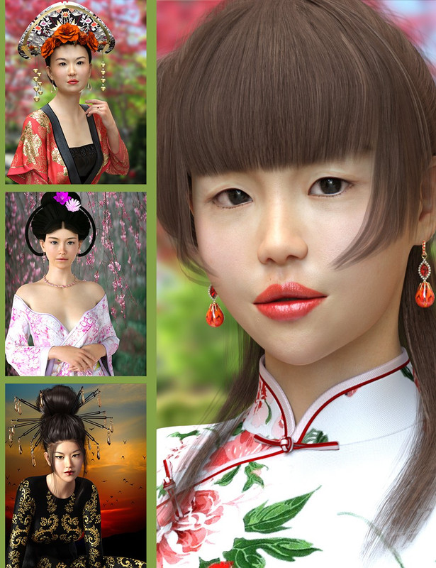 East Asian Women For Mei Lin 8 2024 Free Daz 3d Models