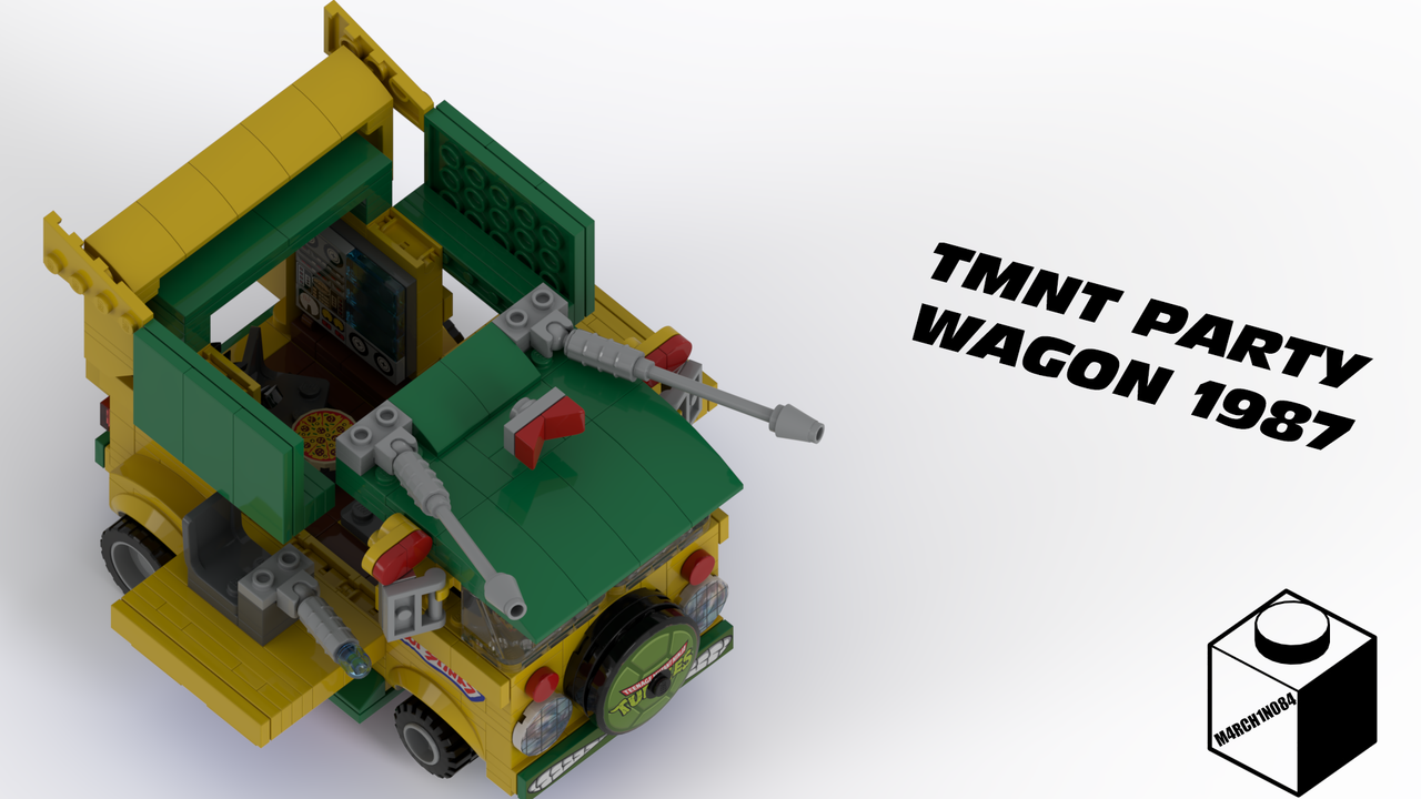 LEGO MOC-55617 TMNT 1987 Party Van by M4rchino84 | Rebrickable - Build ...