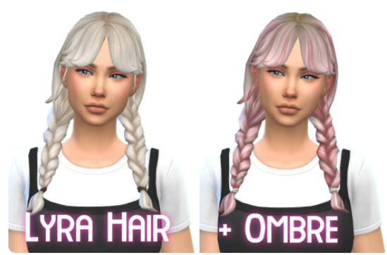 Lyra Hair - The Sims 4 Create a Sim - CurseForge