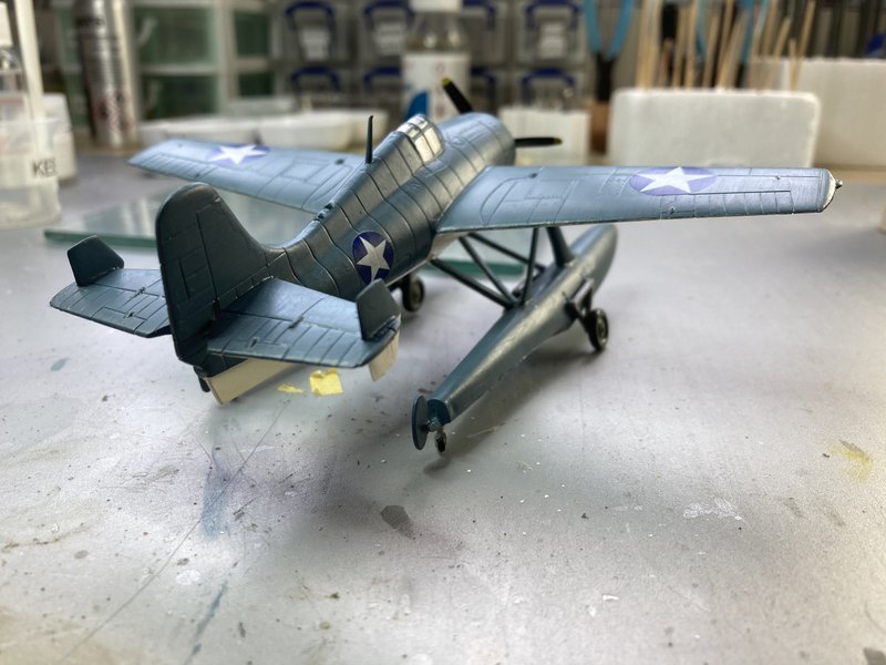 Kitbash! Academy F4F Wildcat ~ Amodel F4F-3S Wildcatfish. 1/72. - Ready ...