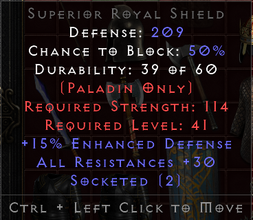 Superior Royal Shield - Topic - d2jsp