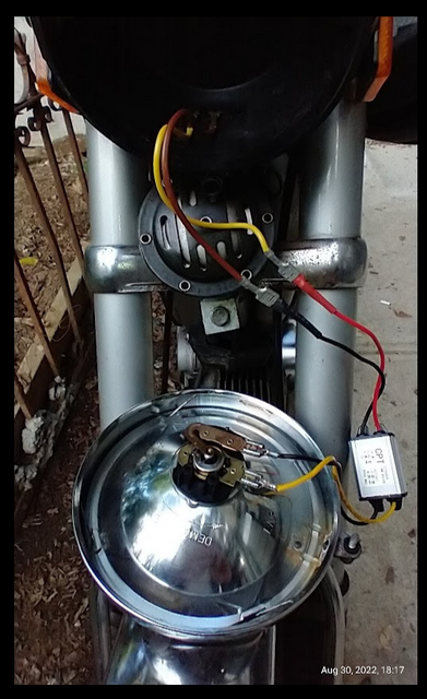 6V Solution to Dim Headlight - LED Emitter + Voltage Limiter — Moped Army