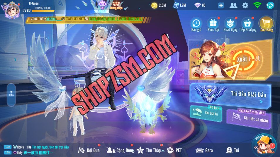 Tài khoản Zing Speed Mobile