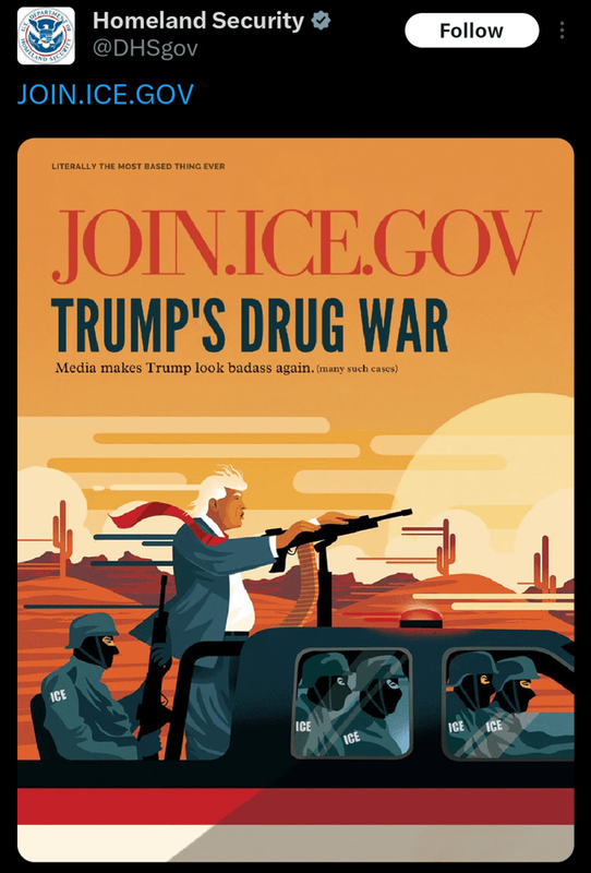 Sep 6 - ICE recruitment poster shows agents wearing Nazi helmets