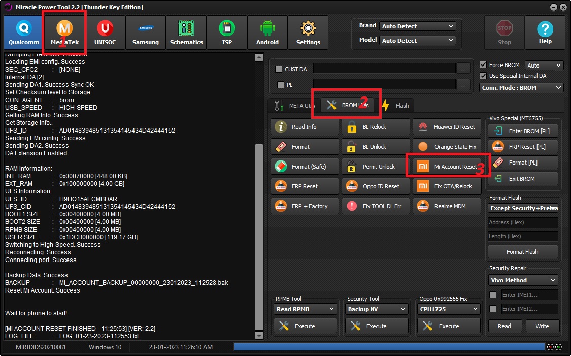 Redmi Note 11 5G Mi Account Remove Done By Miracle Power Tool 2.2 - GSM ...