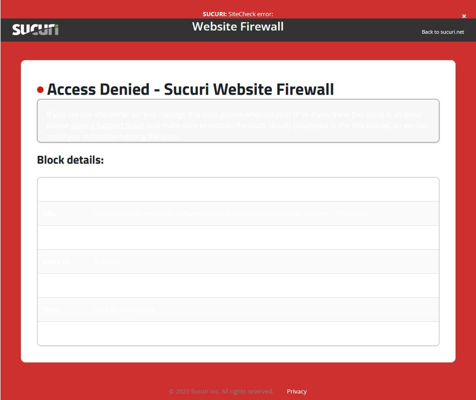 sucuri bug — Postimages