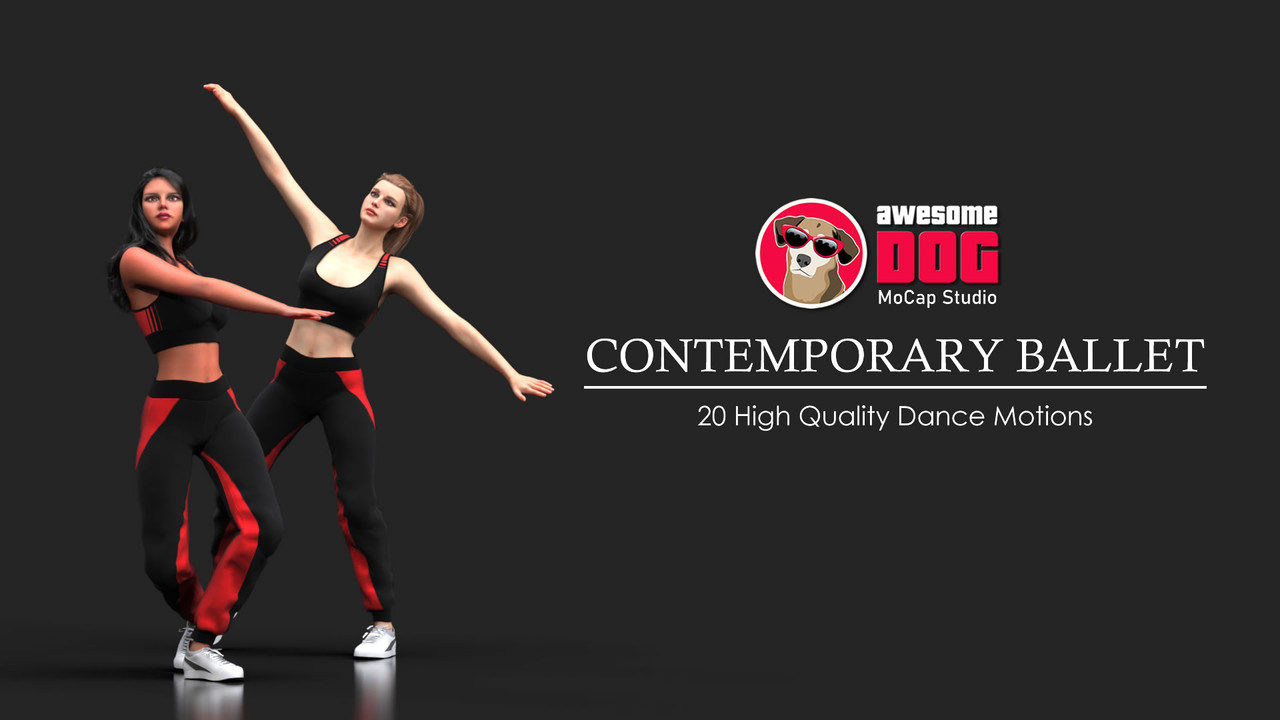 [ Reallusion Motion ] 20 Contemporary Ballet Dances 2025 - Free Daz 3D ...
