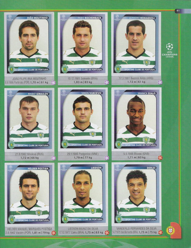 UEFA Champions League 2008 2009 Panini 63 — Postimages