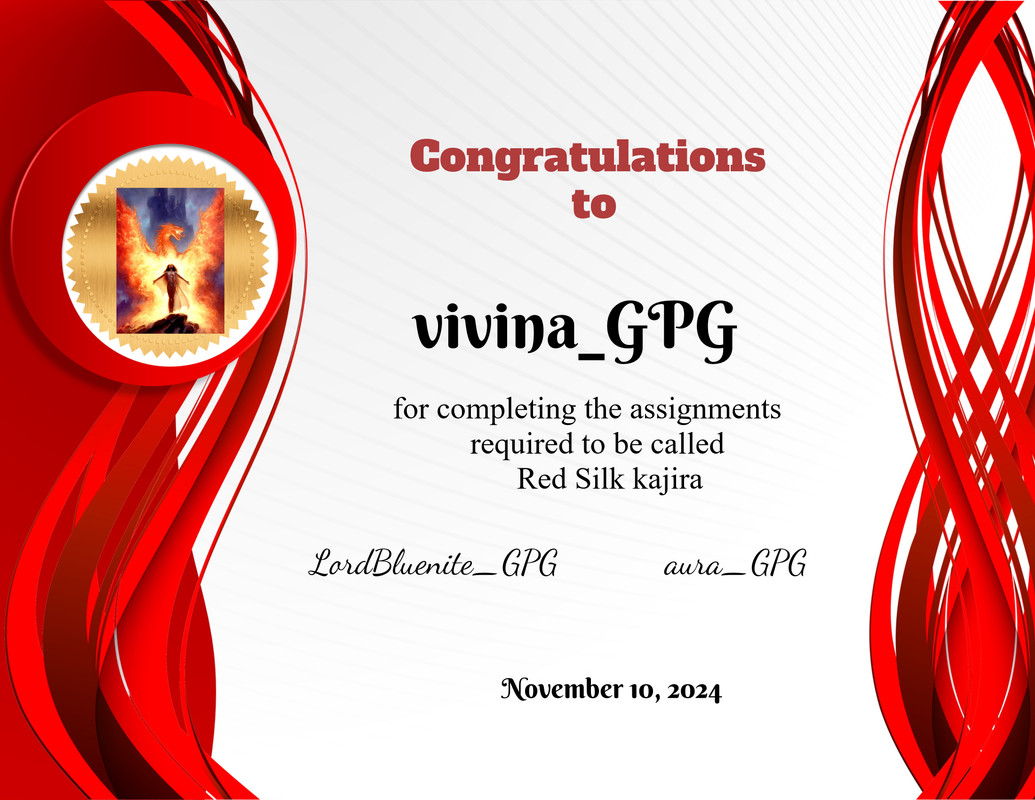 Vivina Certificate — Postimages