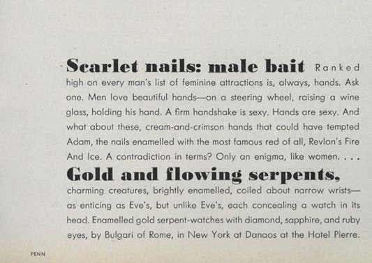 "A Pretty Woman Uses All The Help She Can Get" Vogue US April 1, 1971 ...