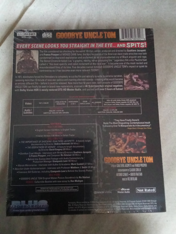 Goodbye Uncle Tom 4K UHD (1971) - Page 7 - Blu-ray Forum