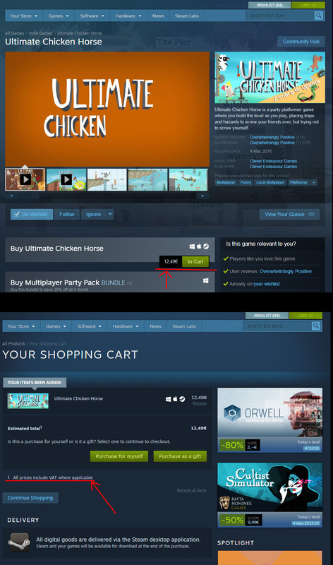 Price Steam VAT — Postimages