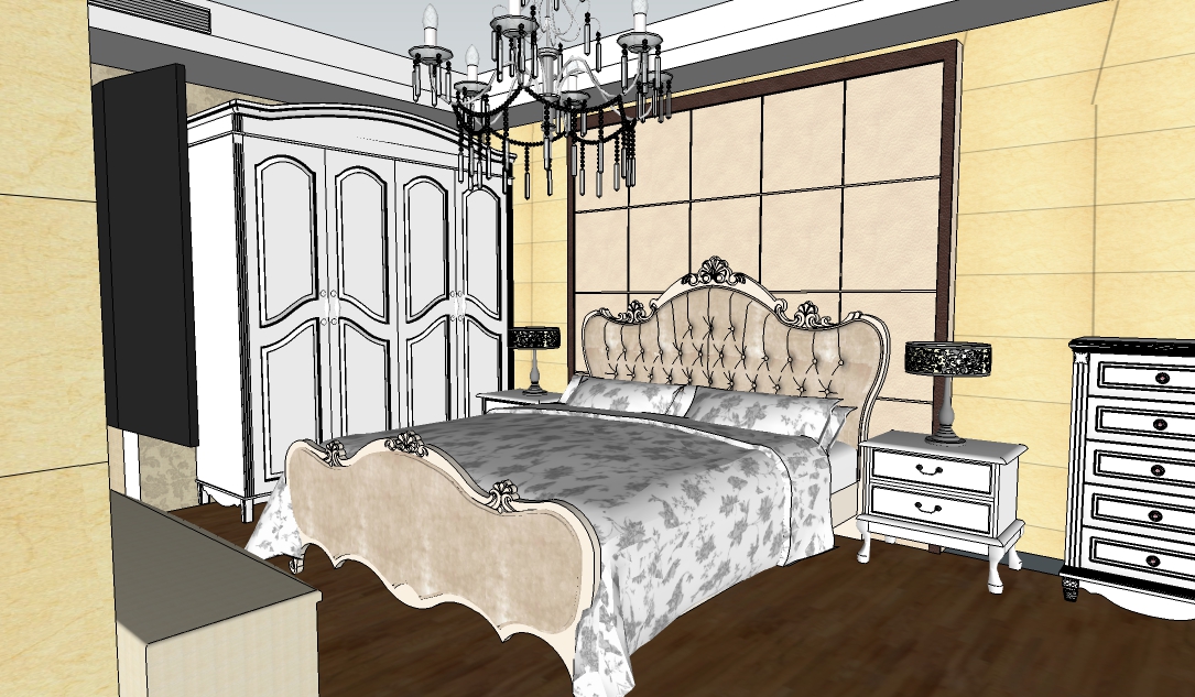 1020 Interior Classic Scene Sketchup Model Free Download Part 3