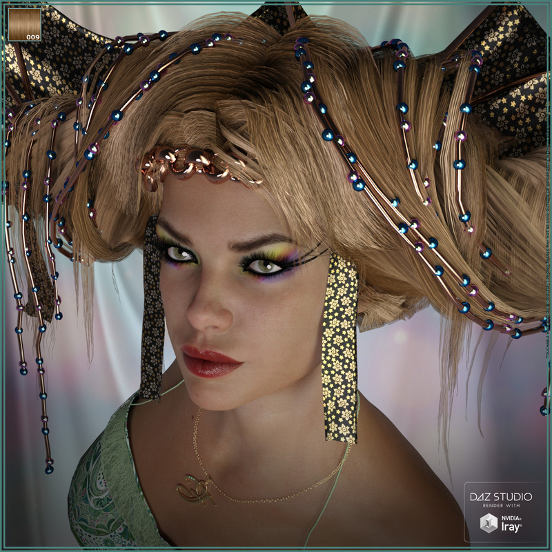 Touchable Fantasy Hair - Free Daz 3D Models