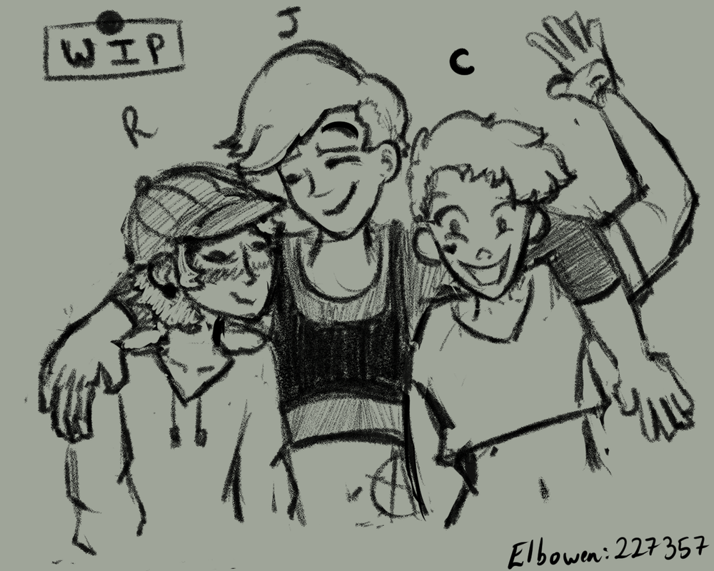 Digi Sketch Group Halfbody — Postimages