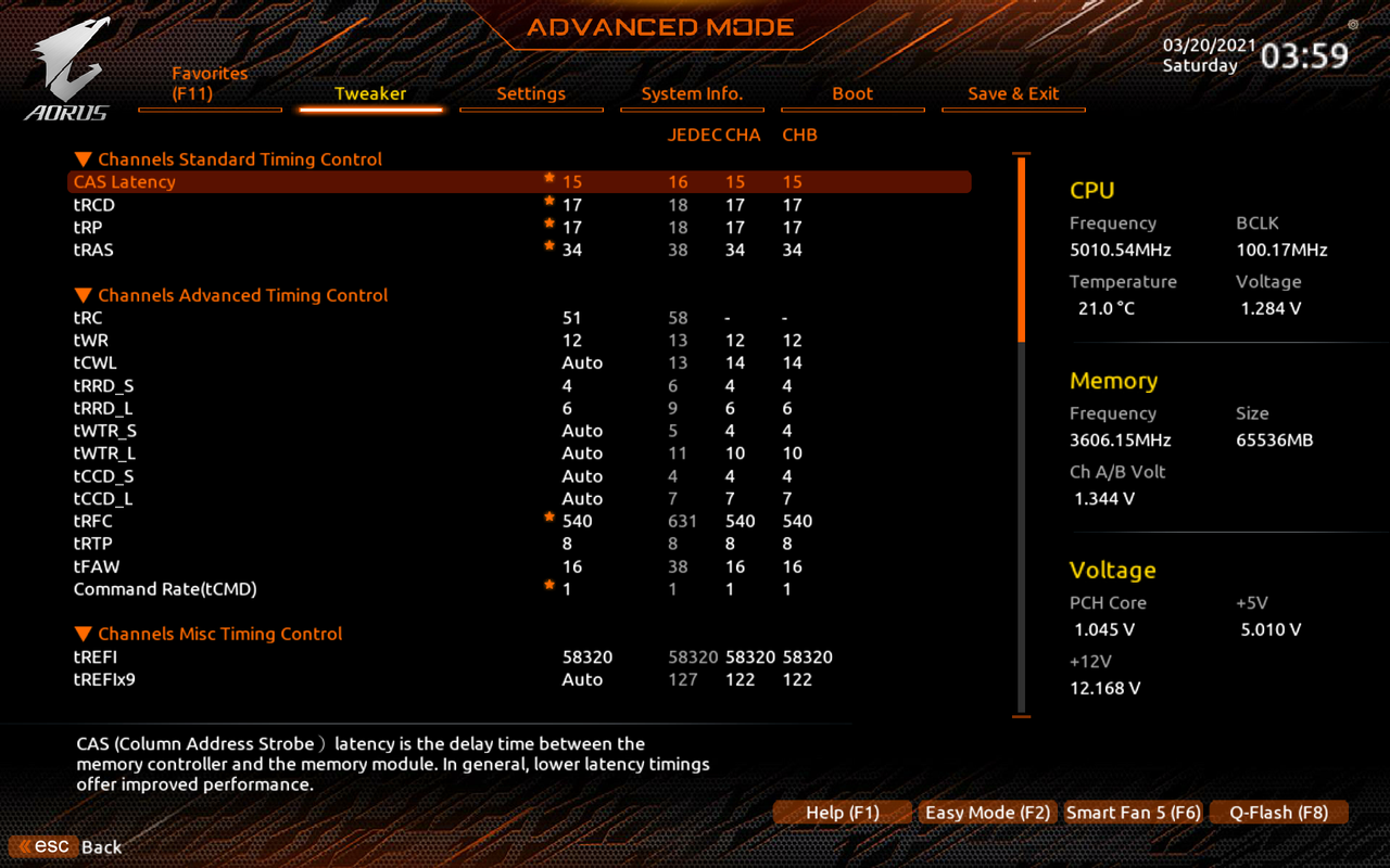 7 Memory Channels Timing 1 — Postimages