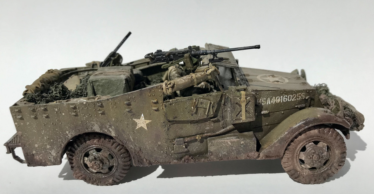 M3 Scout Car Zvezda 1 35 Ready For Inspection Armour